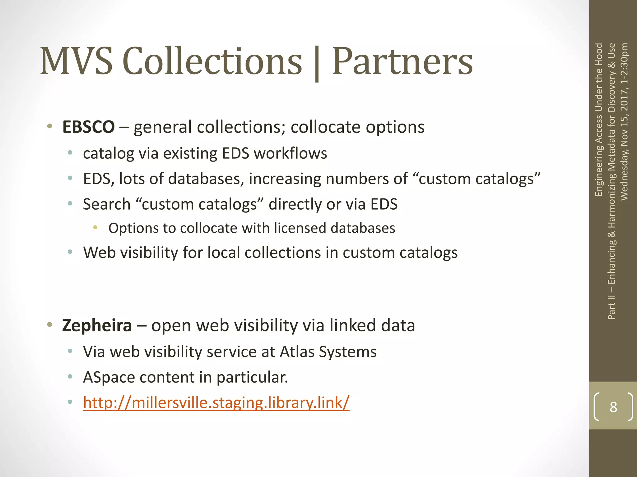 Anderson Conglomerating and Collocating Collections | PPT
