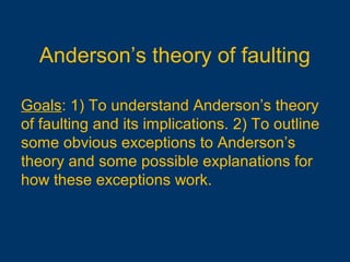 Anderson s-theory-of-faulting (1) | PPT