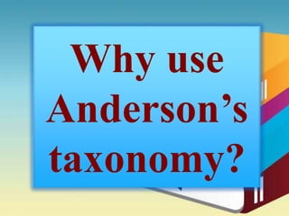 Anderson taxonomy | PPTX