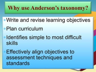 Anderson taxonomy | PPTX
