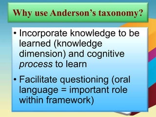 Anderson taxonomy | PPTX