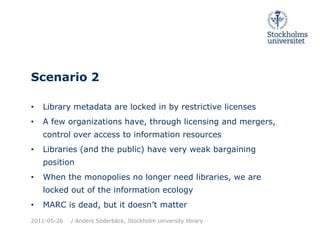 Who Controls Bibliographic Control? | PPT