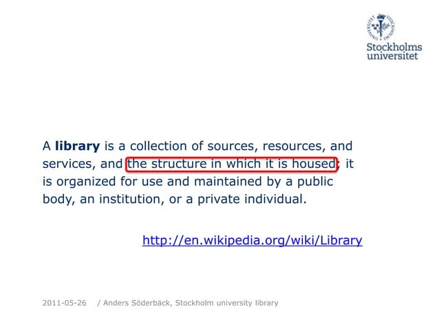 Who Controls Bibliographic Control? | PPT