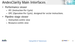 Andes andes clarity for risc-v vector processor | PDF