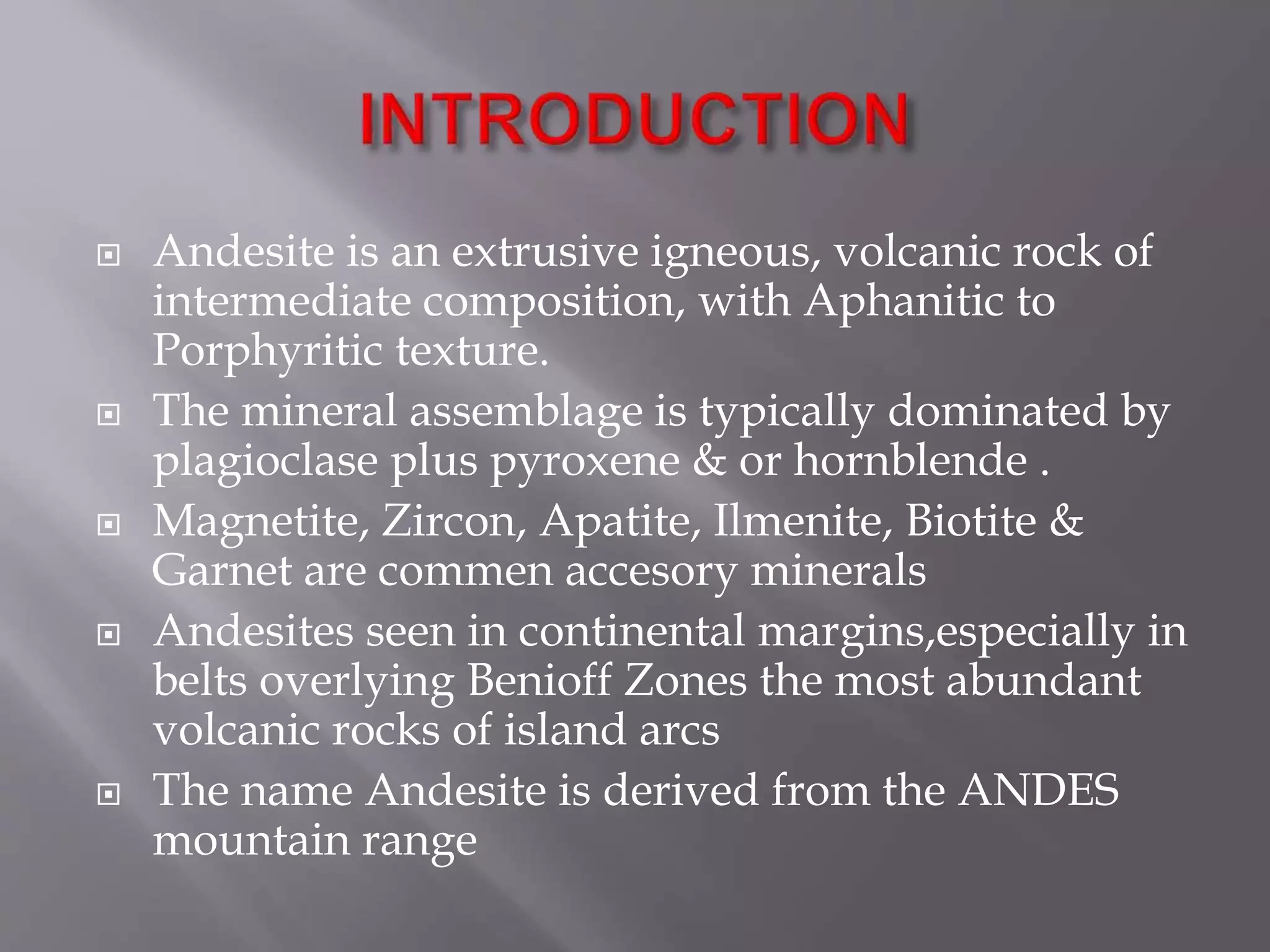 Andesite | PPTX