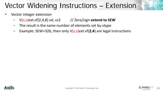 Andes RISC-V vector extension demystified-tutorial | PDF