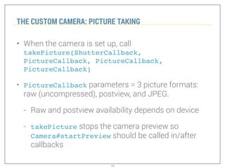 Building a Custom Camera Application in Android | PPT