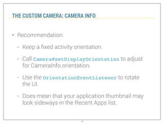 Building a Custom Camera Application in Android | PPT