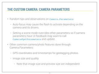 Building a Custom Camera Application in Android | PPT