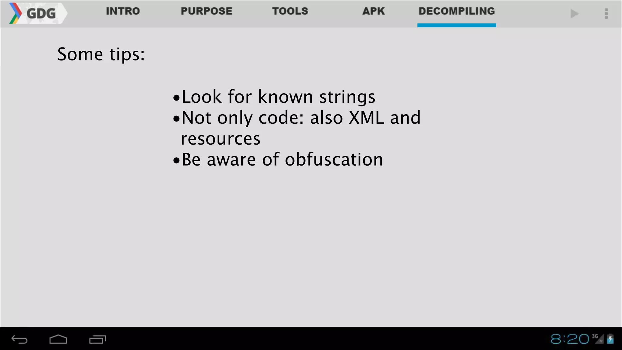 AnDevCon: Android Reverse Engineering | PPT