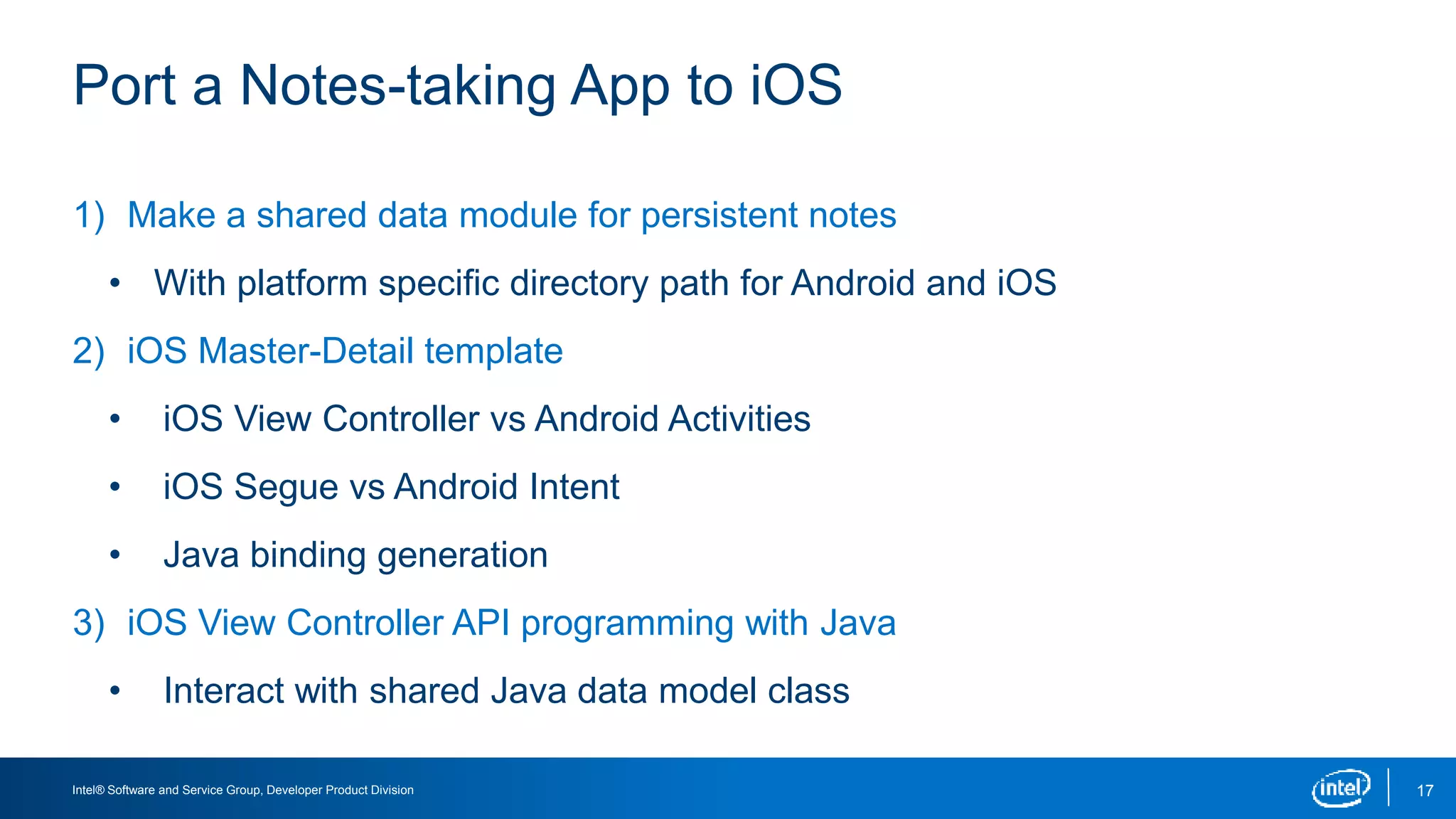 Multi-OS Engine Technology Overview | PPT