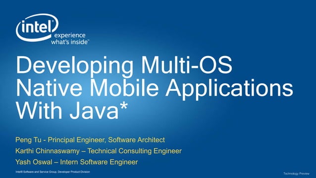 Multi-OS Engine Technology Overview | PPT