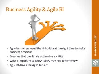 Andew Marks Agile Business Analytics How A New Generation Bi Is ...