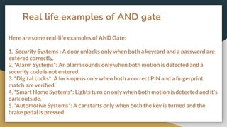 AND Gate _ With truth tables , diagrams and basic characteristics | PDF