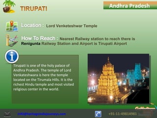 Andhra Pradesh Tourism A Tour of Incredible India | PPT