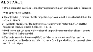 Brain machine interface | PPTX