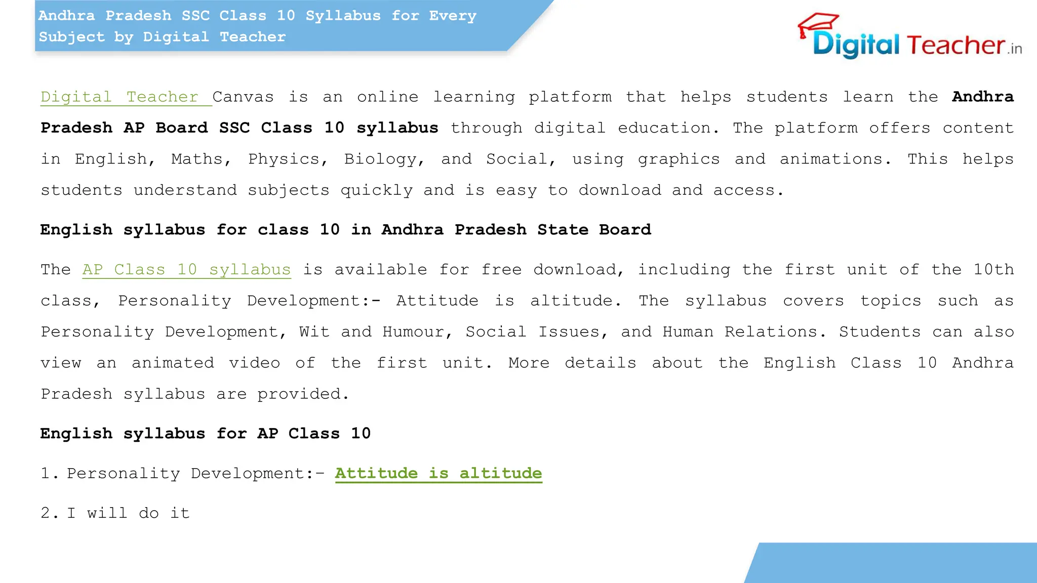 Andhra Pradesh Ap Board SSC Class 10 Syllabus PDF -Digital Teacher.pptx