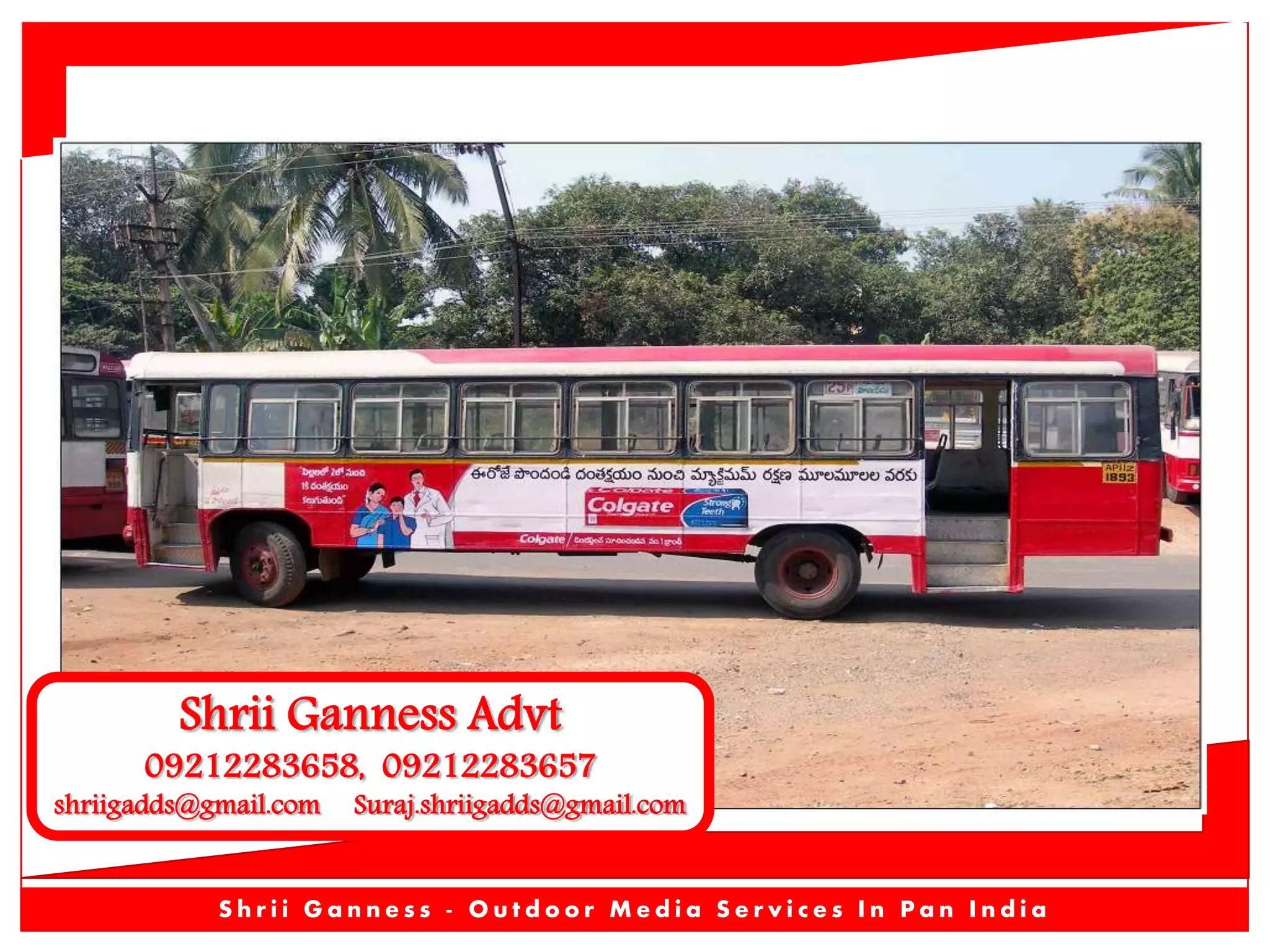 Andhra pradesh Transit Bus Buses Advertising Advertisement Branding ...