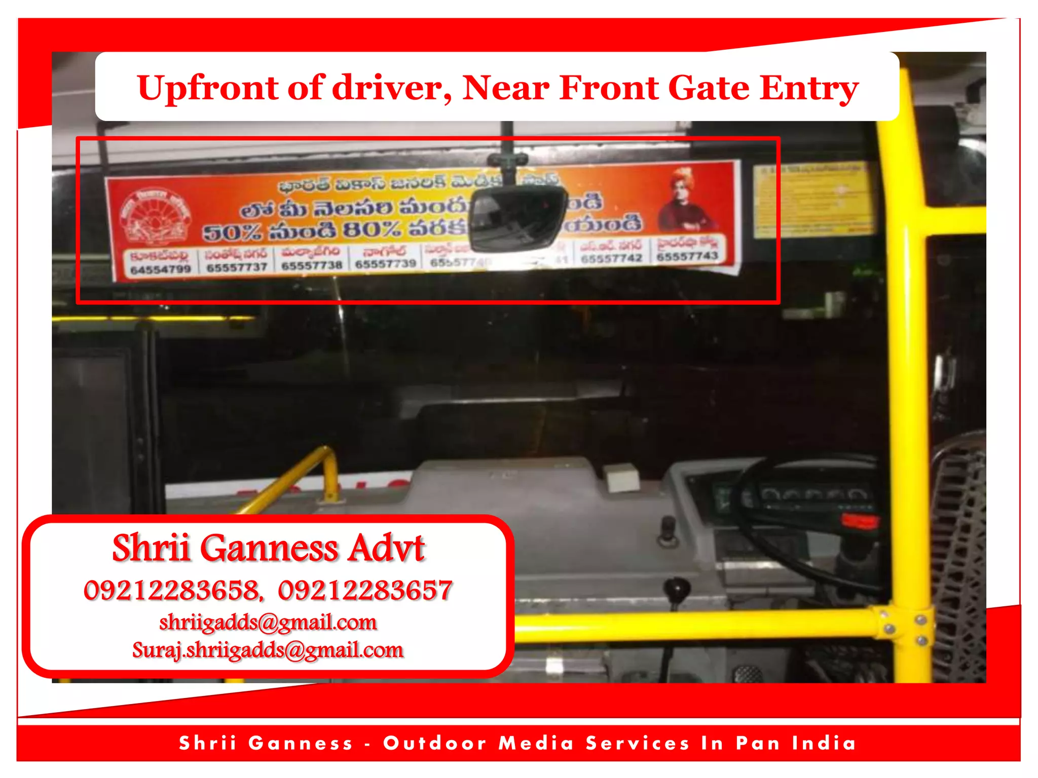 Andhra pradesh Transit Bus Buses Advertising Advertisement Branding - Shrii ganness advt | PDF
