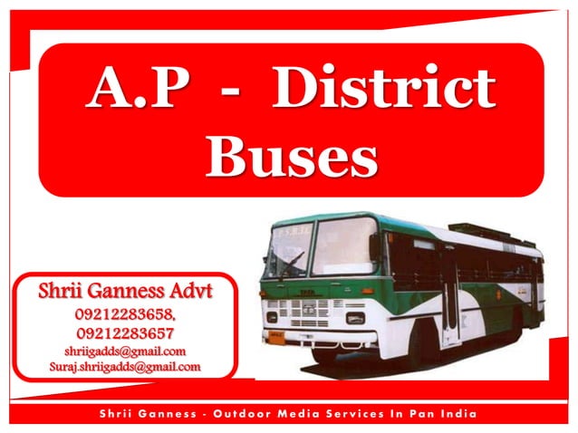 Andhra pradesh Transit Bus Buses Advertising Advertisement Branding ...