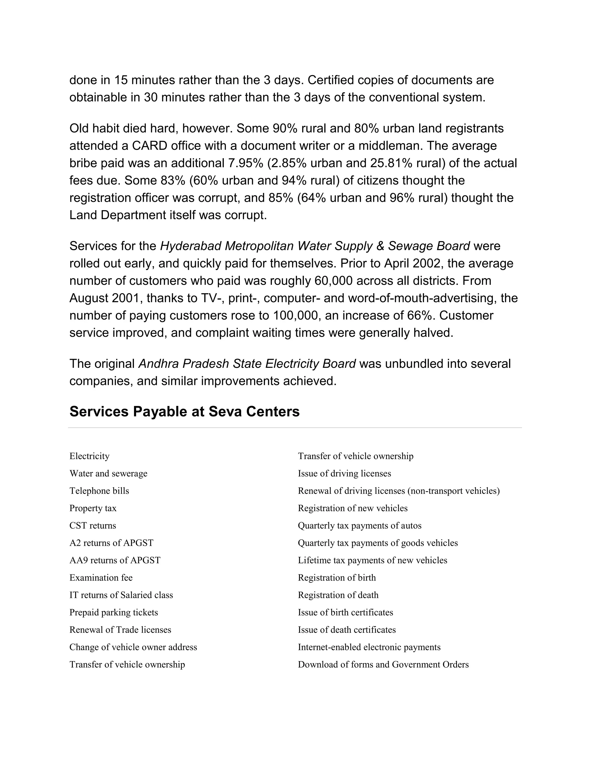 Andhra Pradesh e-Governance | DOCX