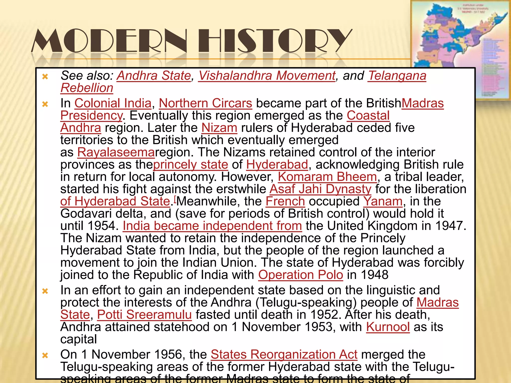 Andhra pradesh history | PPSX