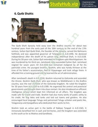 ANDHRA PRADESH HISTORY | PDF