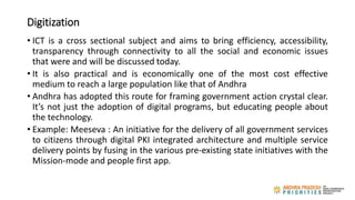 Andhra Pradesh Priorities Digitisation - Digital Empowerment Foundation | PPT
