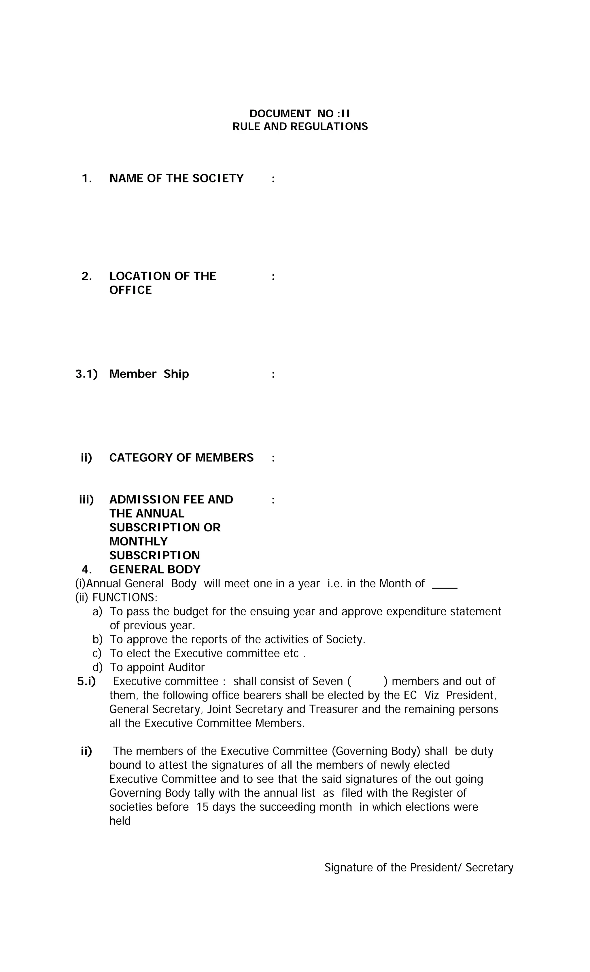 Andhra Pradesh Societies Registration Act 2001 | PDF