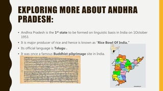Andhra Pradesh- Documentary | PPTX | Hinduism | Religion & Spirituality