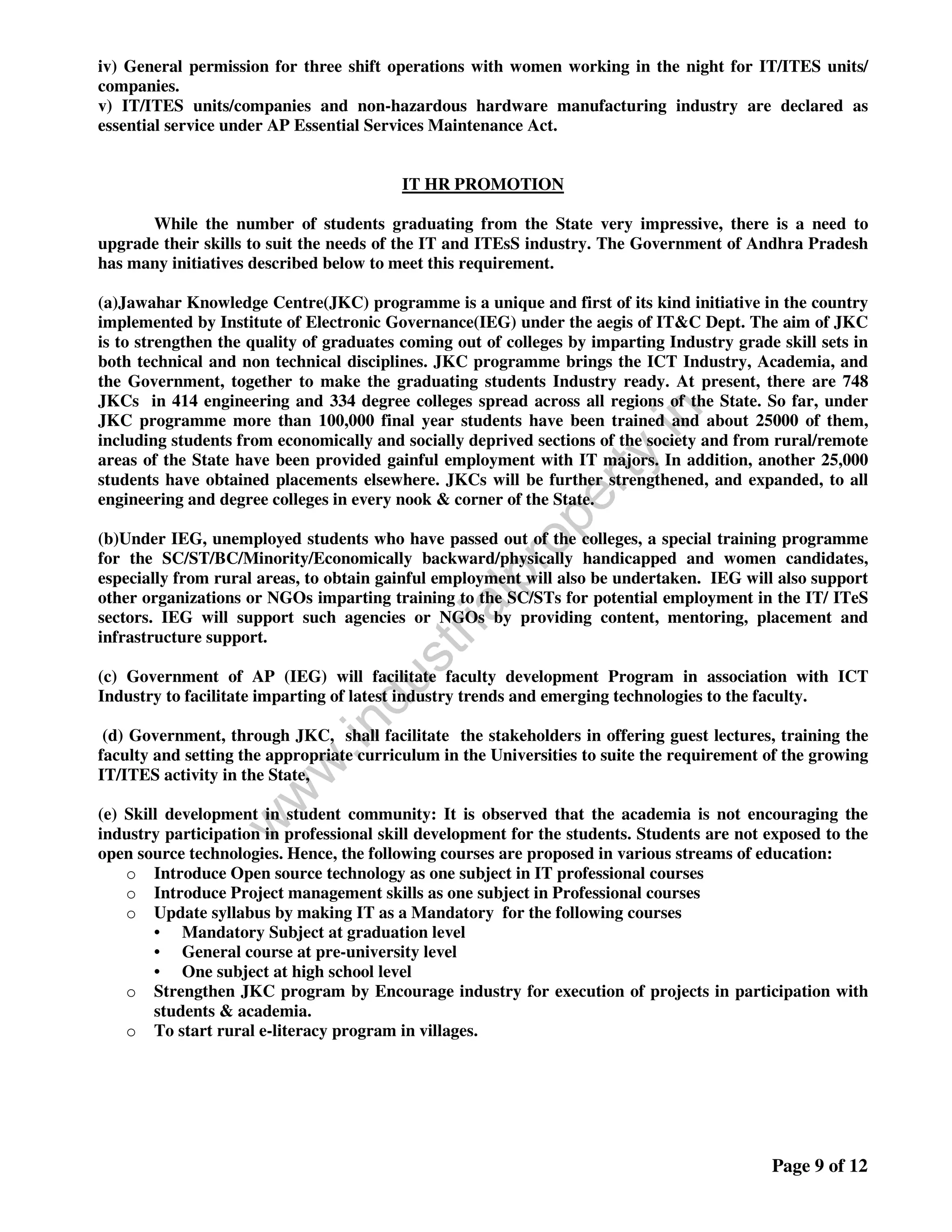 Andhra Pradesh Information and Communications Technology ICT policy ...