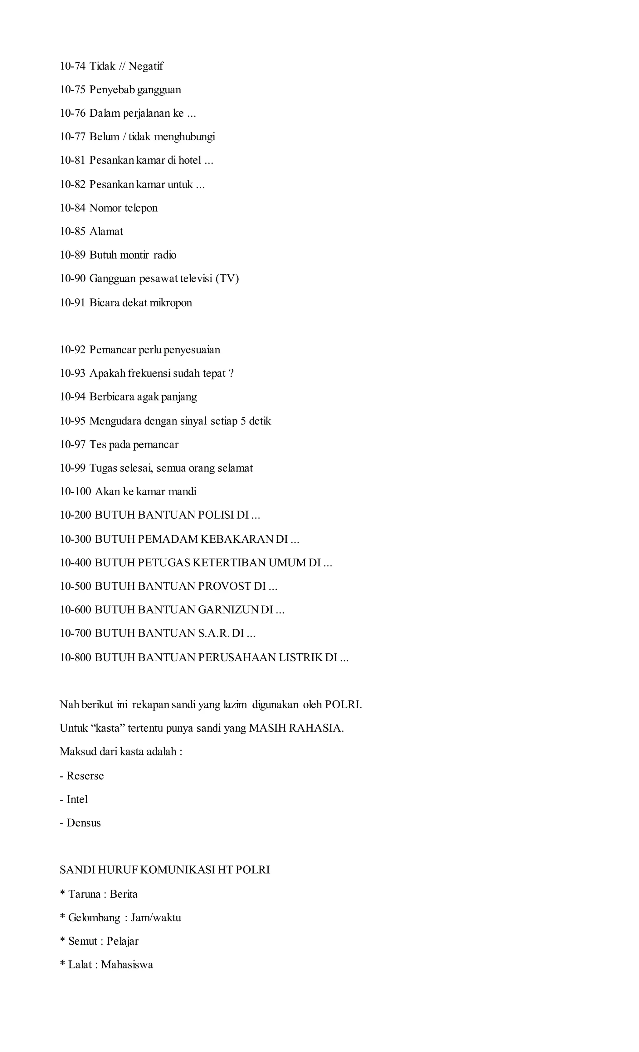 Andi angka komunikasi ht | PDF