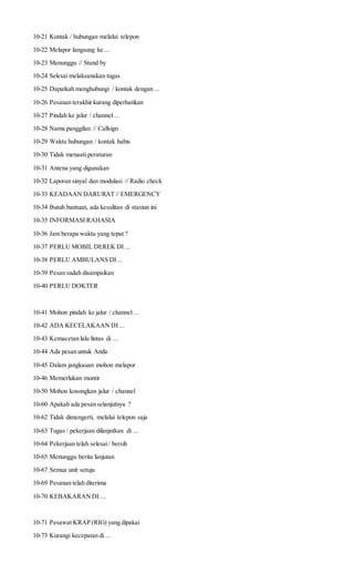 Andi angka komunikasi ht | PDF