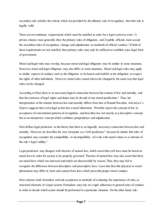 Separation of Morality and Law | PDF