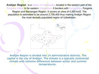 Andijan | PPT | Asia Travel | Travel Locations