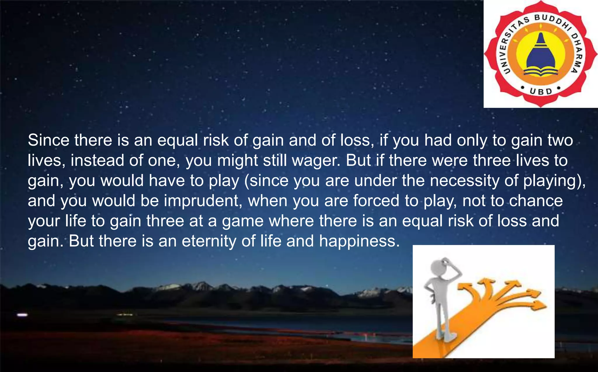 The Wager By Blaise Pascal | PPT