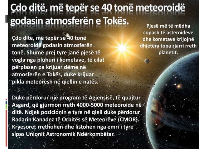 Asteroidet, meteoret, zhdukja dinosaureve,UFO-t/Andi Metaliaj X-3 ...