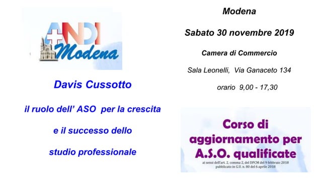 ANDI MODENA corso per ASO qualificate | PPTX