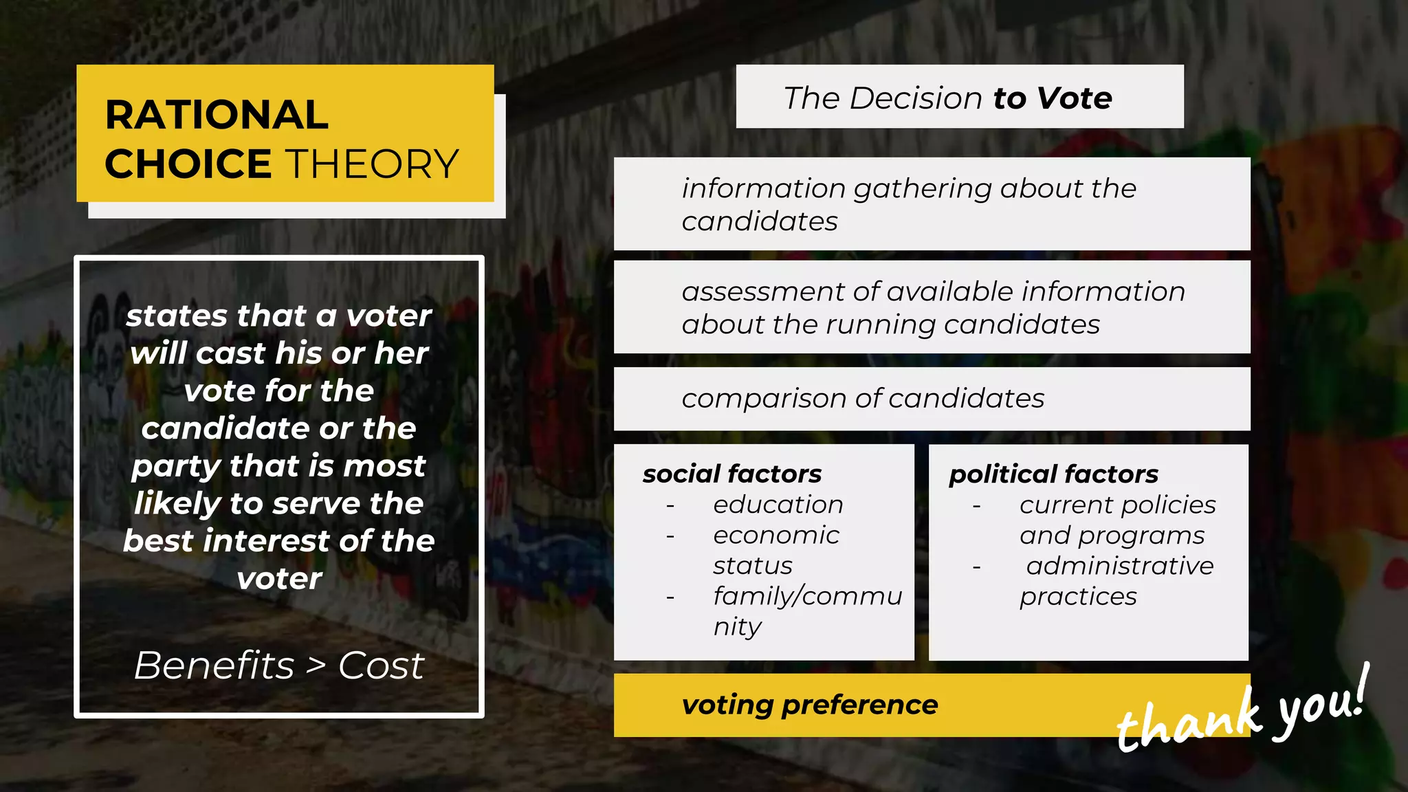 Research Proposal on Voting Preferences | PPTX | Elections | Politics