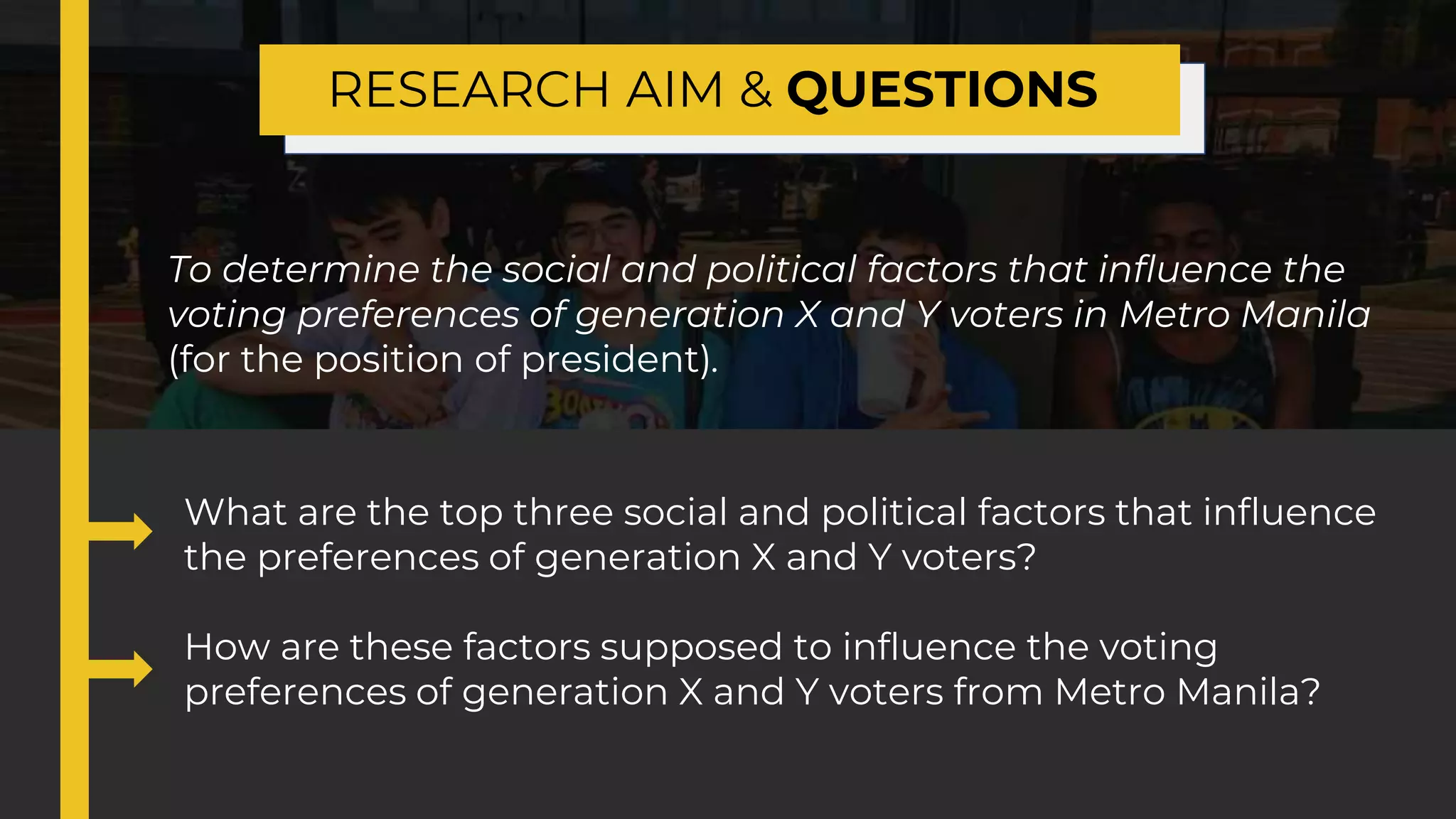 Research Proposal on Voting Preferences | PPTX | Elections | Politics