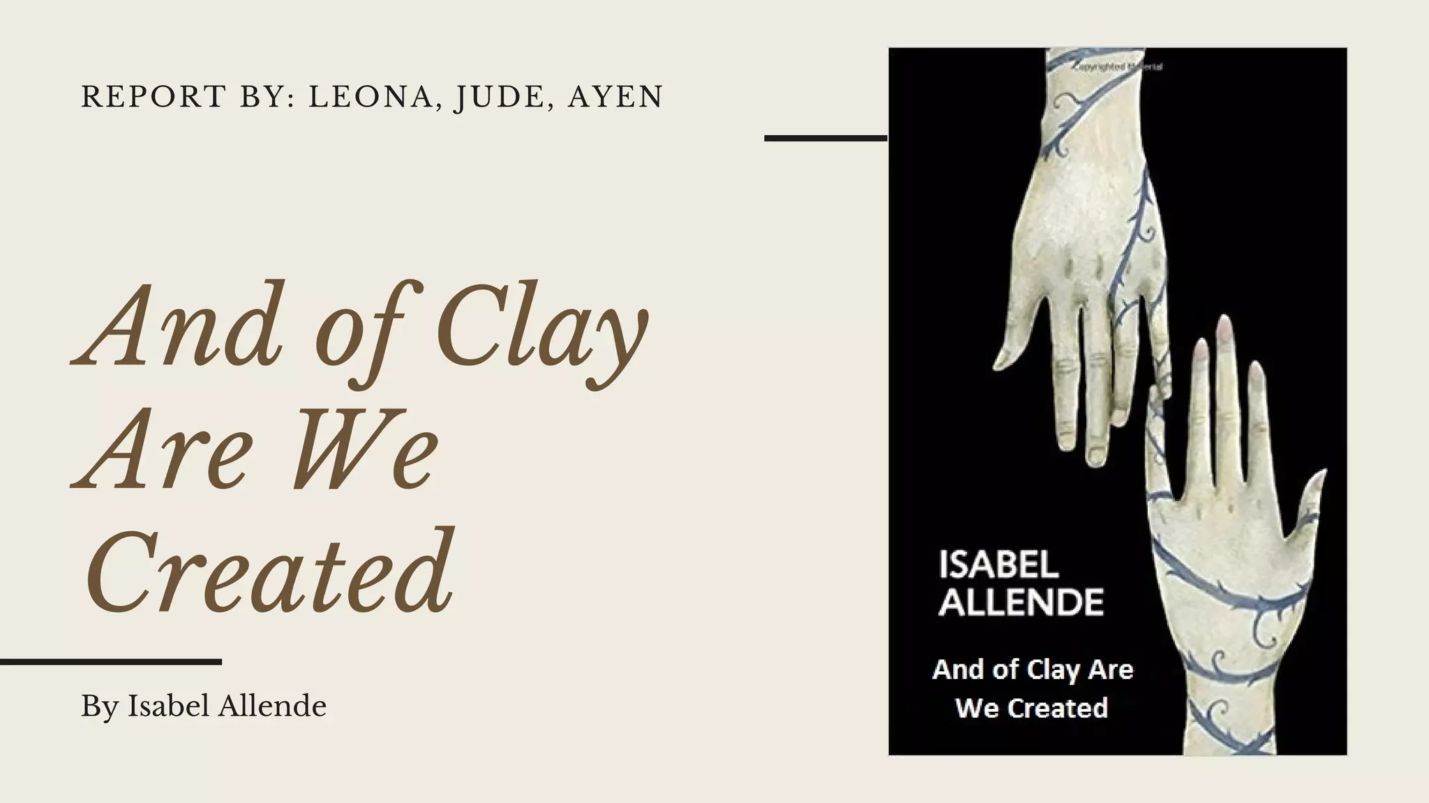 And of clay are we created canva presentation | PDF