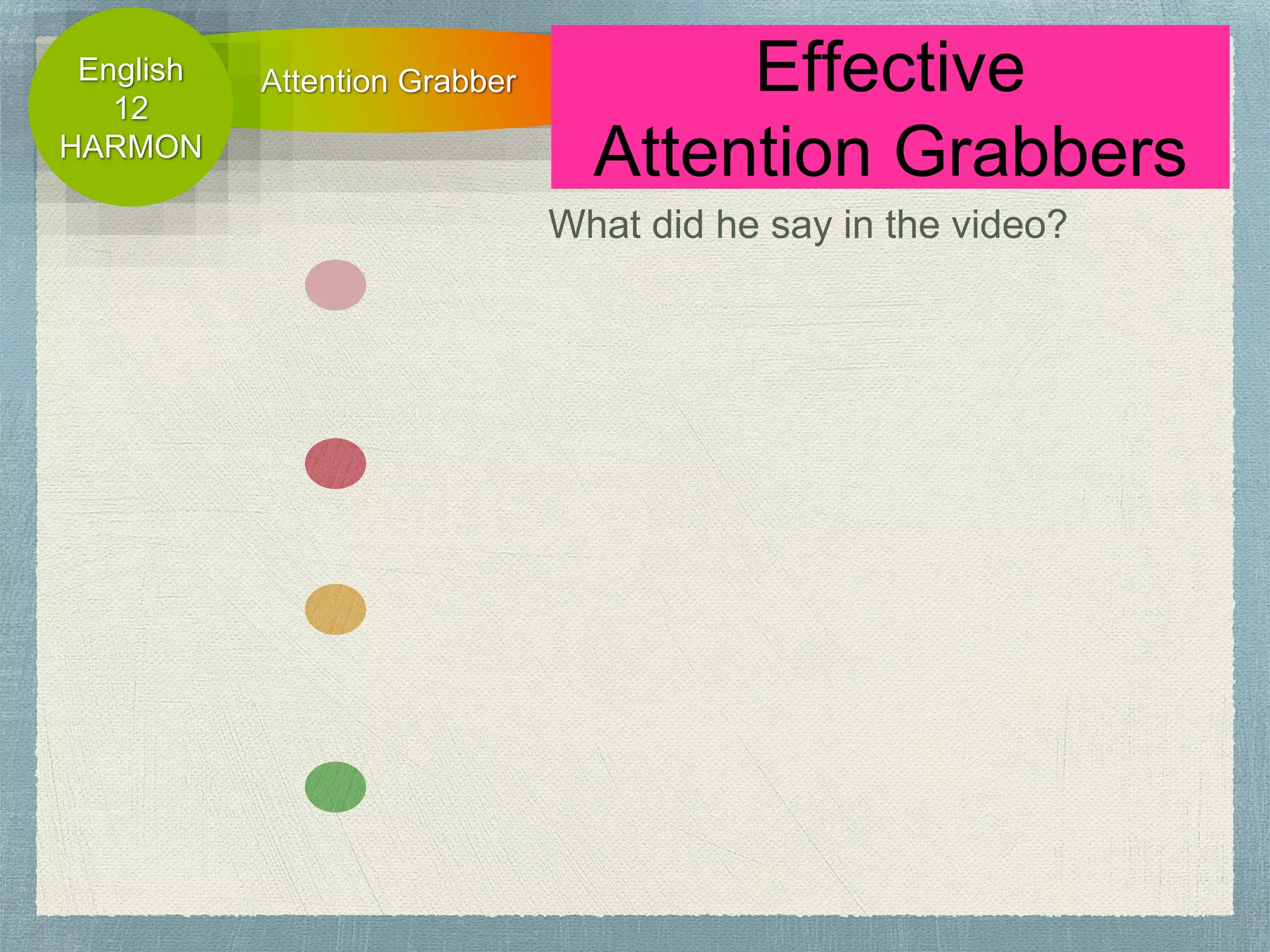 And of Clay We are Created | PPTX