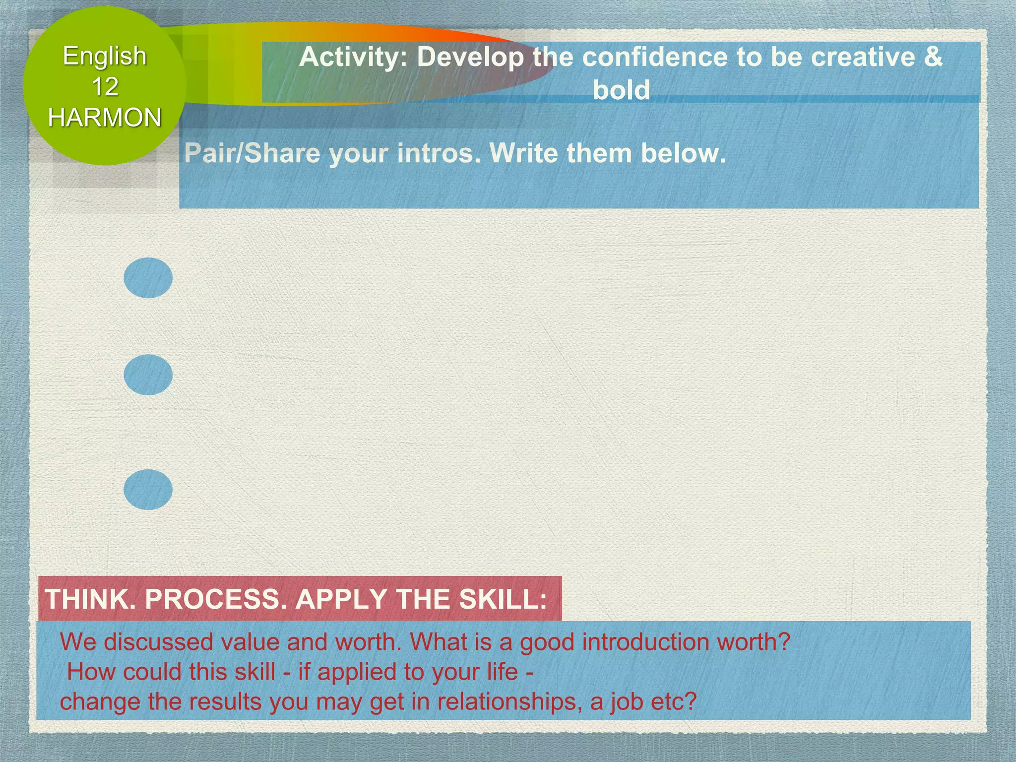 And of Clay We are Created | PPTX