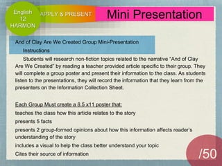 And of Clay We are Created | PPTX