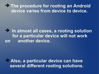 Android Rooting | PPT