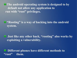 Android Rooting | PPT