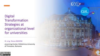 Digital Transformation Strategies at organizational level for ...
