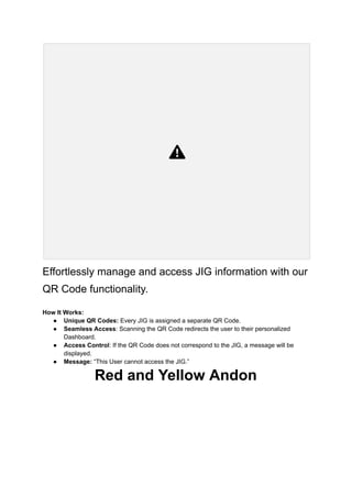 Andon System works in manufacturing companies | PDF