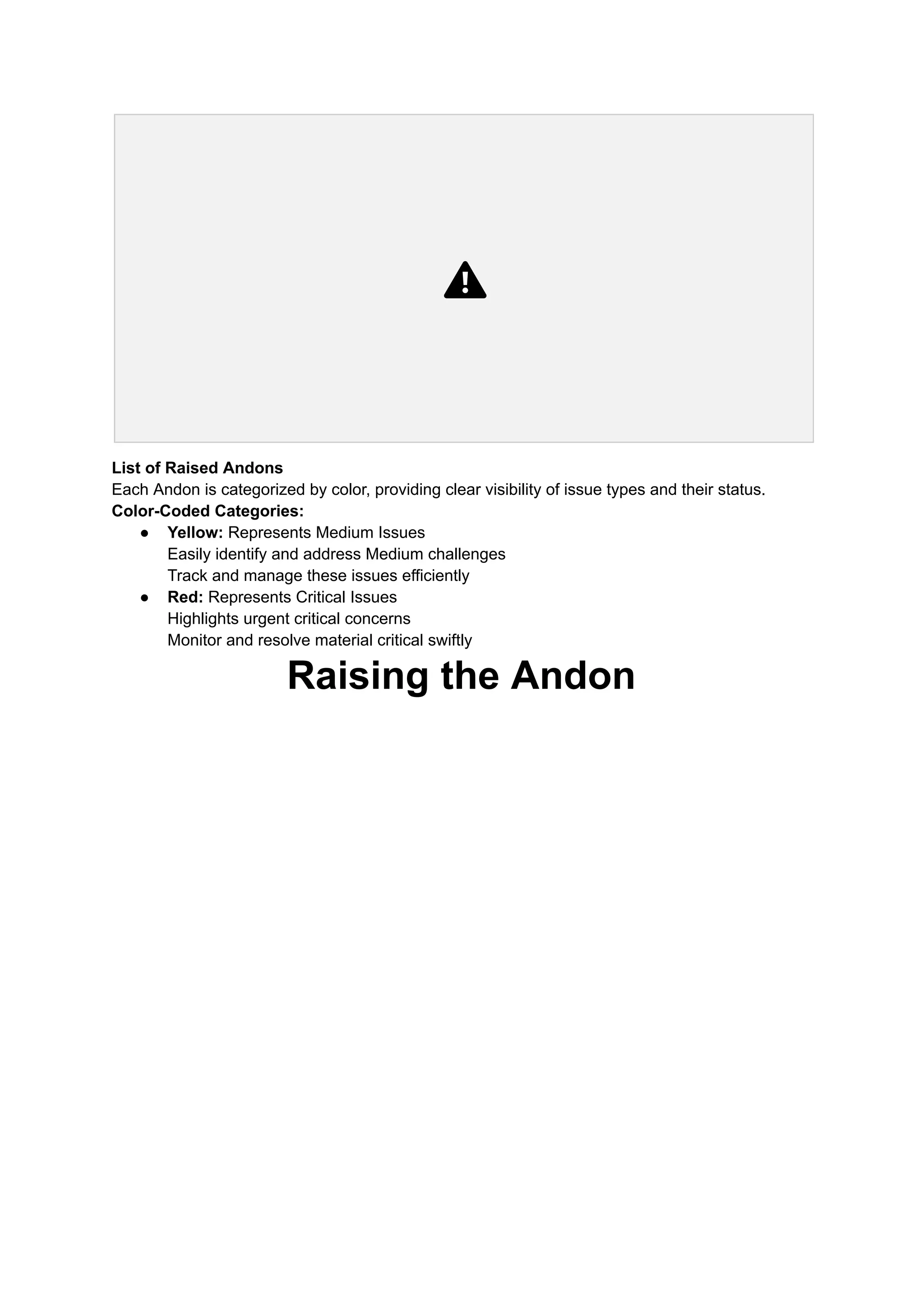 Andon System Andon System Andon System Andon System | PDF