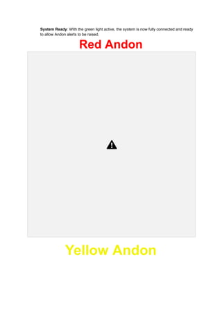 Andon System Andon System Andon System Andon System | PDF